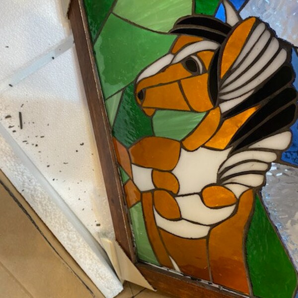 Stained Glass Mosaic Columbines Window Suncatcher - Etsy