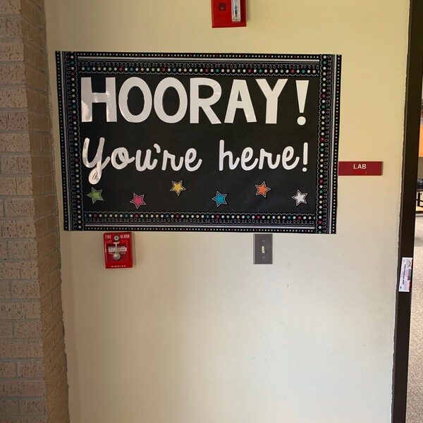 Hooray! You’re Here! | Bulletin Board Cut Out - Etsy
