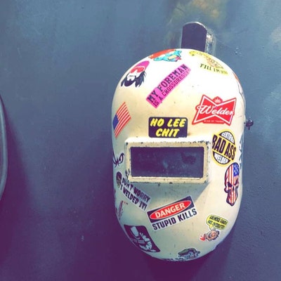 WELDER Hard Hat Stickers, 30 Total Hardhat Sticker and Decals, Helmet ...