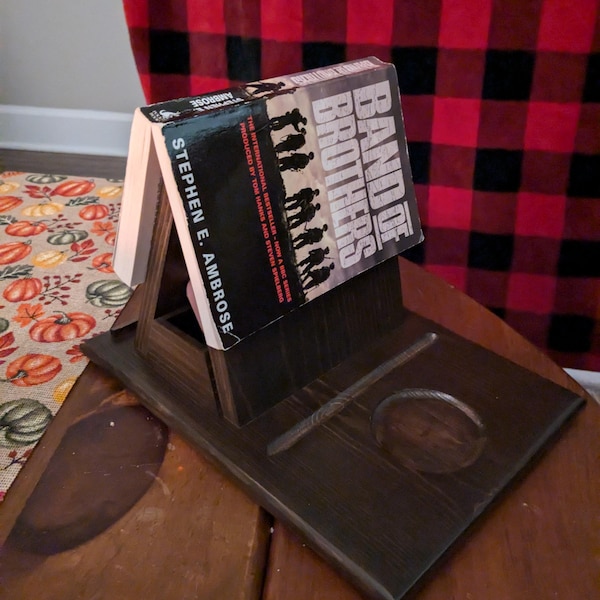 Personalized Solid, Wooden Book Rest / Book Holder / Book Valet ...