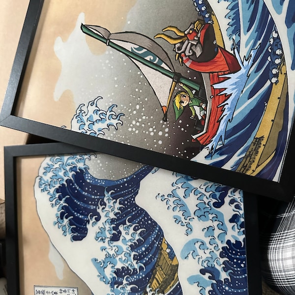 Legend of Zelda Wall Art, SET of 2 Windwaker Gaming Poster, Gamer ...