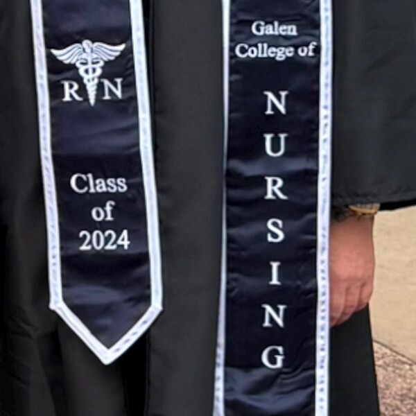 Custom Embroidery Graduation Stole | Custom Personalized Stole | Custom ...