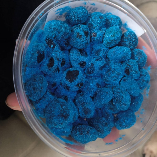 Sour Blue Raspberry Gummy Gushers: Tangy Candy Treat - Etsy