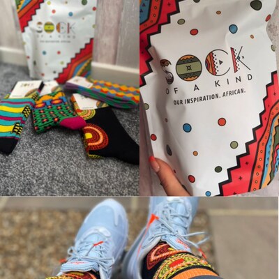 TENGA African Print Socks Kwanzaa Socks Bright Color Afro - Etsy UK