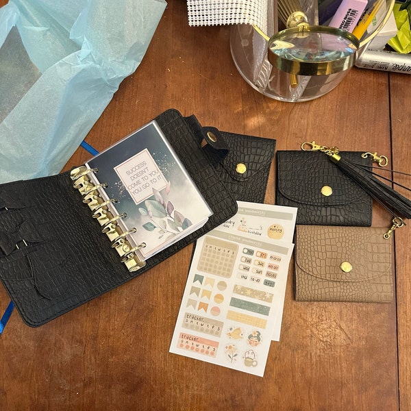 Luxury Planner Binder, Handmade Planner Cover, A6/A5 Planner, Vegan ...