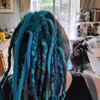 Wool Dreads Ombre Brown on Blond Dreadlocks Threads, Ribbons Boho ...