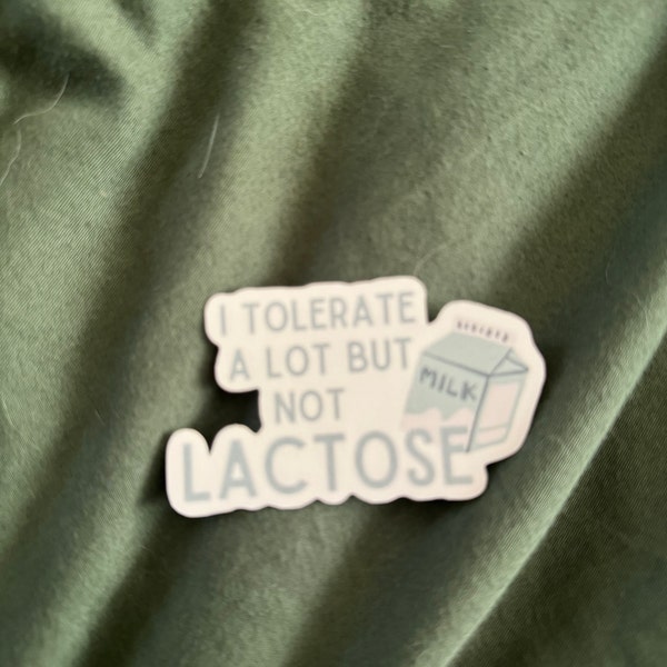 Don’t Tolerate Lactose Laptop Stickers, Funny Stickers, Sarcasm Laptop ...