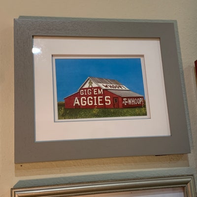 Aggie Barn. 5 X 7. Reagan, Texas. Watercolor Painting. Print. Texas A ...