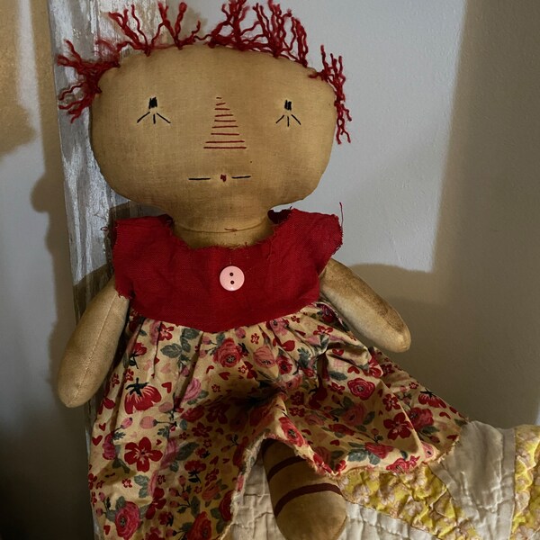 My Lil Raggy Epattern...primitive Country Raggedy Craft Cloth Doll ...