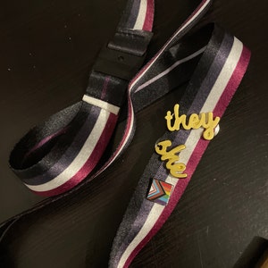 Non-binary Ribbon Pin Subtle Pride Flag Enamel LGBT LGBTQ - Etsy UK