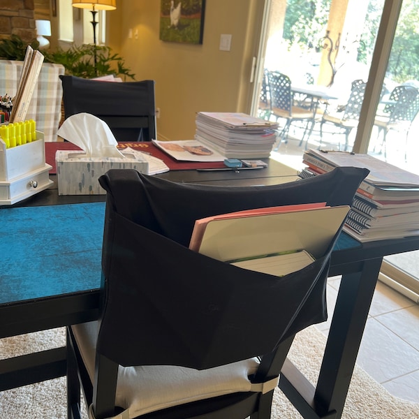 25 Classroom Chair Pockets, Seat Desk Pouch, Organizer, Chair Bag ...