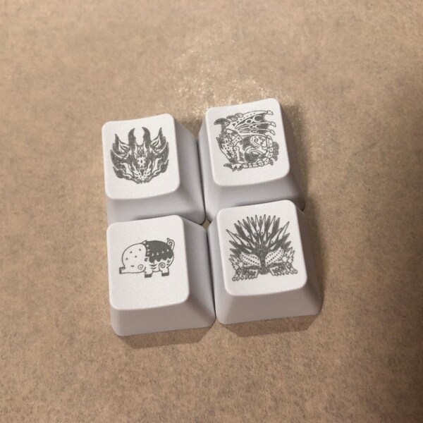 Monster Hunter Keycaps, Monsters - Etsy