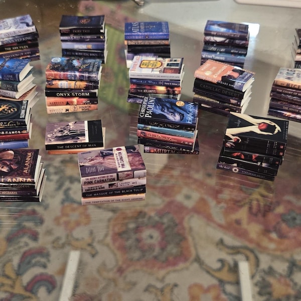 Personalized Mini Book Bouquet- Custom Miniature Books for Book Lovers ...