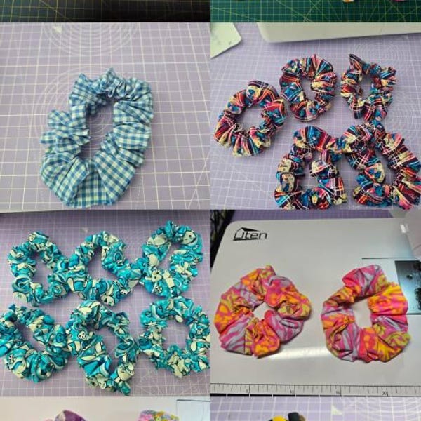 4 Sizes of Scrunchie | PDF Sewing Pattern & Tutorial | Instant Digital Download | Quick Hairband ...