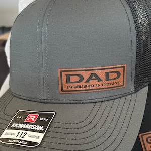 DAD Hat, Dad Cap, DAD Richardson 112 Trucker Cap, Dad Birthday Gifts ...