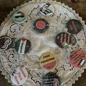 Palestine Support Button Pins - Etsy