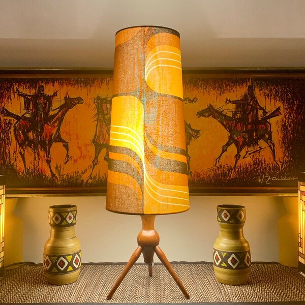 Lemon - Archie Rocket Lamp | Handmade Wooden Floor Lamp With Recycled ...