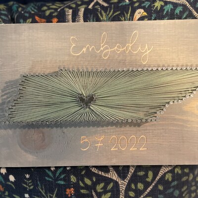 Iowa State String Art, Iowa Decor, State String Art, Iowa Nail Art ...