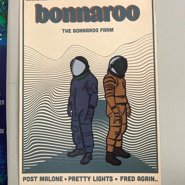 Bonnaroo Music Festival Poster - Etsy