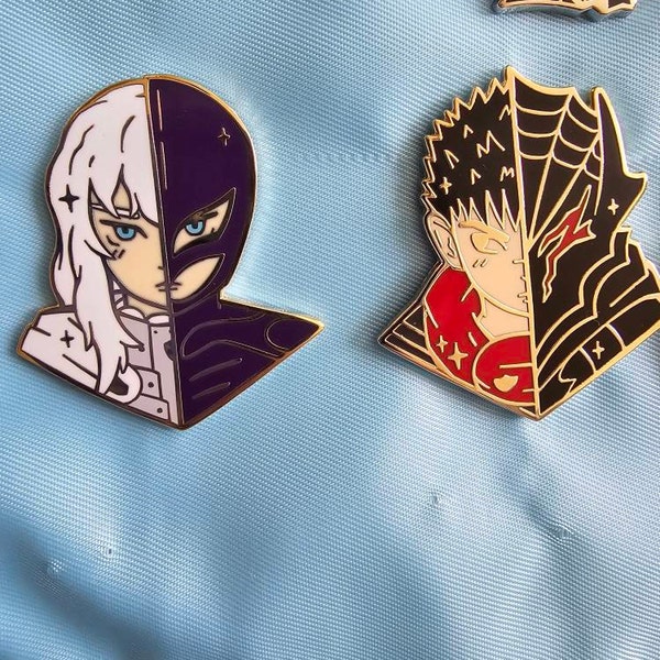 Berserk Inspired Enamel Pins Guts Casca Enamel Pin Griffith Berserk ...