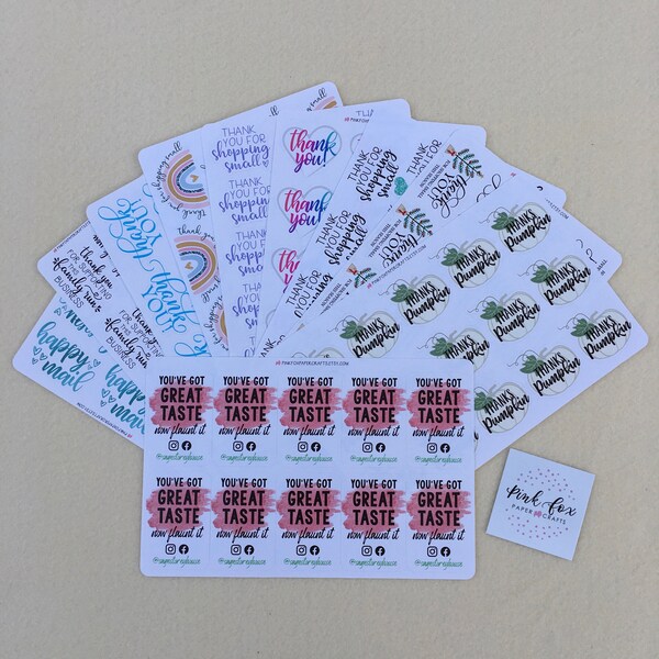 Sample Sticker Pack, 3.5 Sheets Sample Bundle, Happy Mail Sticker Set ...