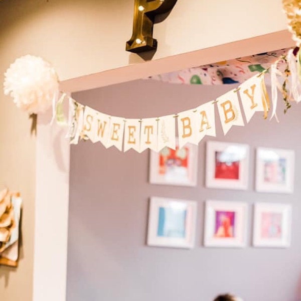 Greenery Baby Shower Banner, Welcome Baby Banner, A Baby is Brewing ...