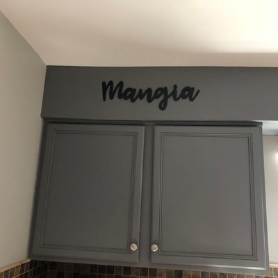 Mangia Sign Kitchen Metal Wall Art Mangia Kitchen Sign - Etsy