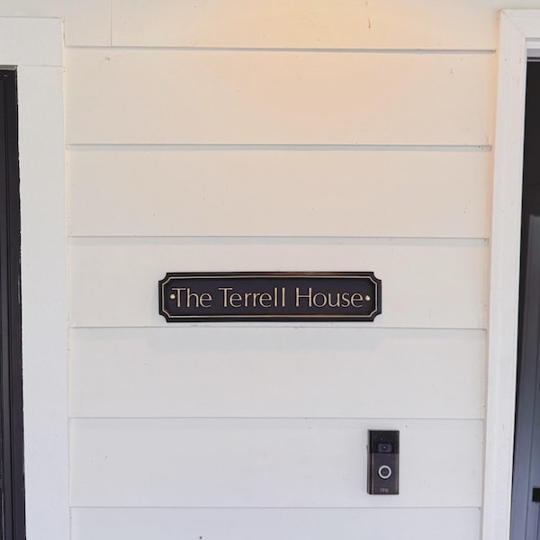 Traditional Style Solid Cast Resin House Name/number Sign, Bespoke ...