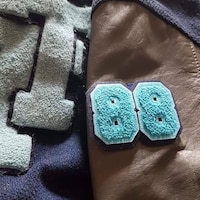 3 Chenille Varsity Numbers - Etsy