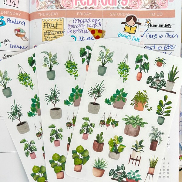 Plant Stickers for Journal Plant Sticker for Planner Plant Sticker for ...