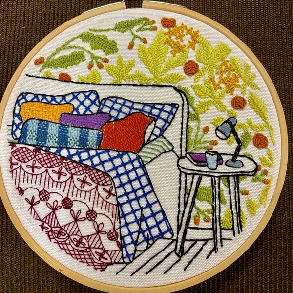 Fabric Pack and Embroidery Pattern Instruction Booklet, Interior Design ...