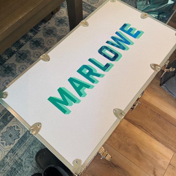 Custom Camp Trunk Decal for Girls Personalized Vinyl Sticker for ...