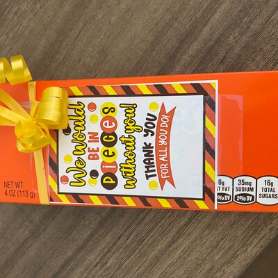 Appreciation Mint Printable Tag Mint Gum Candy Appreciation Week Gift ...