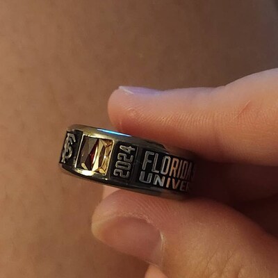 14k Gold Graduation Ring, Roman Numeral College Ring 2024, High School ...