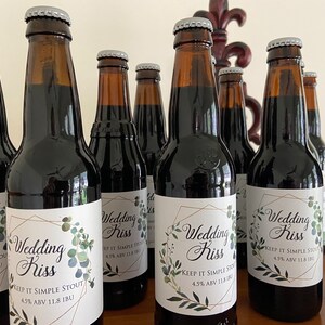 Personalized Printed Beer Bottle Labels 100% Waterproof Wedding Favors ...