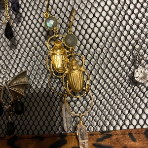 Divine Energy Labradorite Hammered Moon Butterfly Leaf Vine Nature Witchy Earthy Healing ...