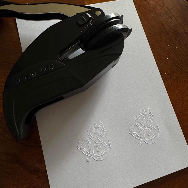 BEST SELLING Monogram Embosser | 48 Designs | Custom Your Wedding ...