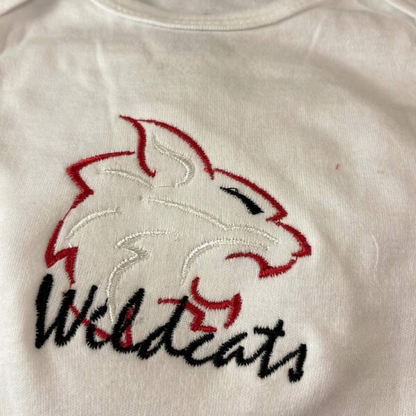 Wildcats Mascot Sketch TWO Versions, With and Without Wording Digital ...