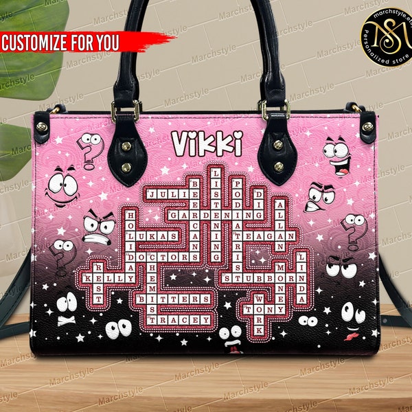 Marchstyle Colorful Fish Scales Pattern Pink Print Leather Handbag ...