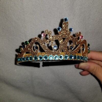 Birthday Girl Crownprincess Glitter Crowntiara Crownparty - Etsy