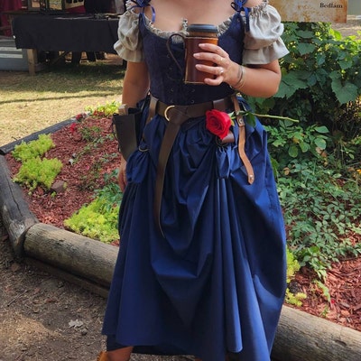 Navy Blue Renaissance Skirt Long Gathered Maxi Midi Skirt - Etsy Canada