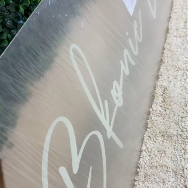 Custom Acrylic Name Sign || Nursery Wall Girl Boy Baby Last Name Sign ...