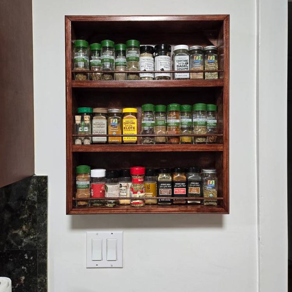 Handcrafted Custom Door or Wall Mounted Spice Rack to Your ...