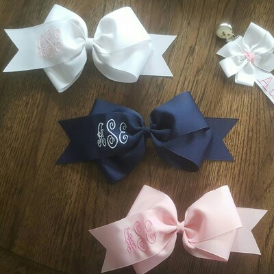 Personalized Hair Bows Monogrammed Hair Bow Southern Fancy - Etsy
