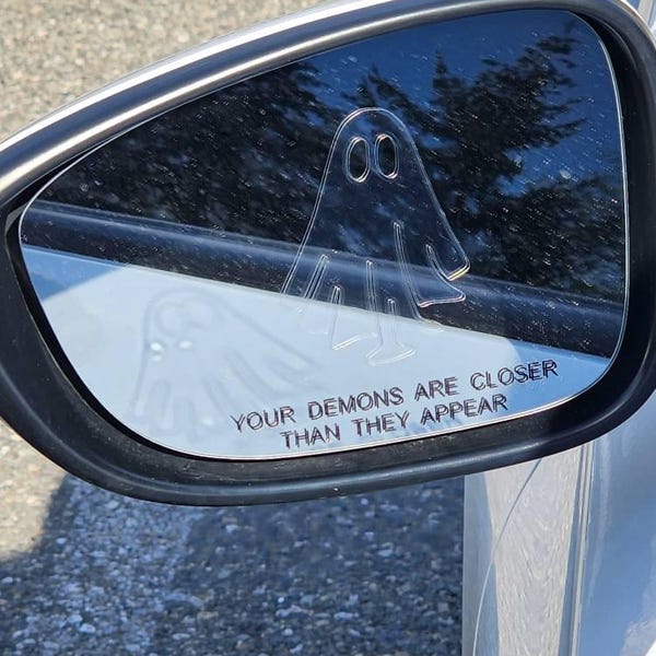 Anti Fog/rain Grim Reaper Mirror Peeker - Car Accessories - Decals ...
