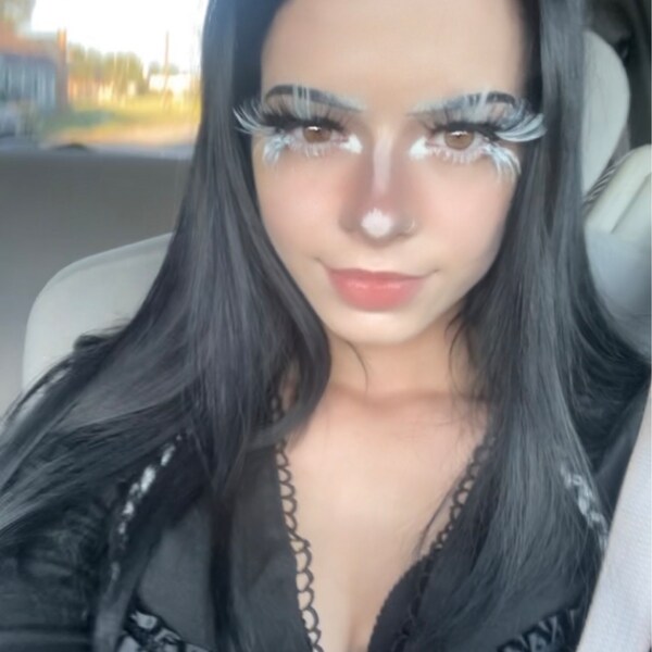 BARBIE | Pink Color Lashes | 1 Tone Pink Lashes | Colored Strip Eyelashes | Mink Lashes | 25mm ...