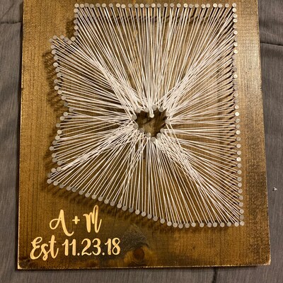 DIY Arizona String Art Kit, State String Art Kit, Arizona Nail Art ...