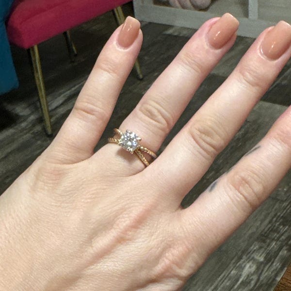 Coil Stacker Ring in Solid Gold, Yellow Gold Wedding Band, Gold ...