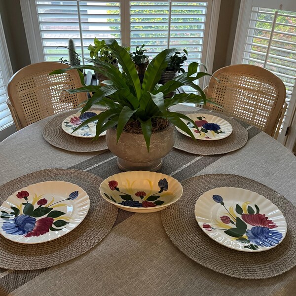 Blue Ridge Dinner Plates - Etsy