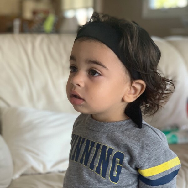 Boho Kid Headband With Chevron / Boho Boy Headband / Crochet Headband ...